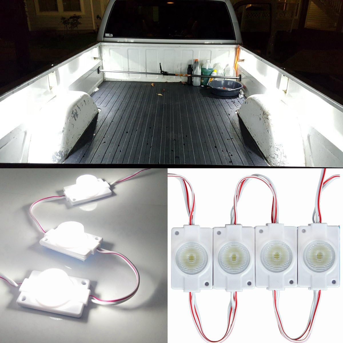 Amazon.com: Van Interior Lights 12V 10 LEDs White LED Lamp Waterproof ...