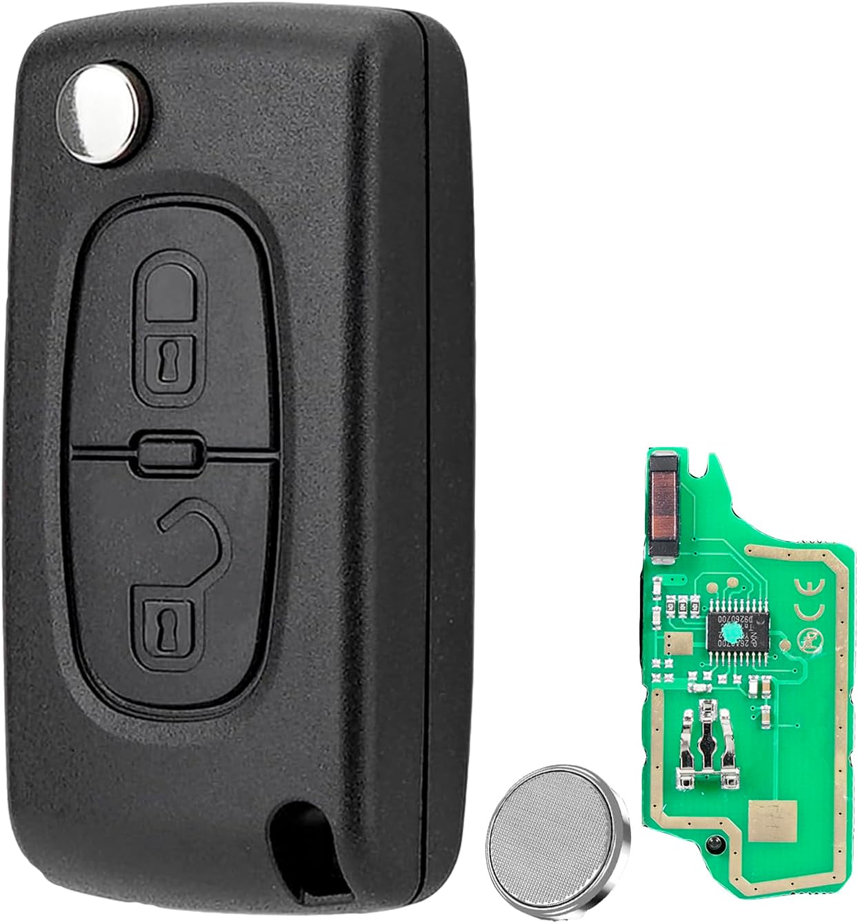 ASK 433MHZ Flip CE0536 Car Key Fob For Peugeot 207 307 407 208 308 3008 ...
