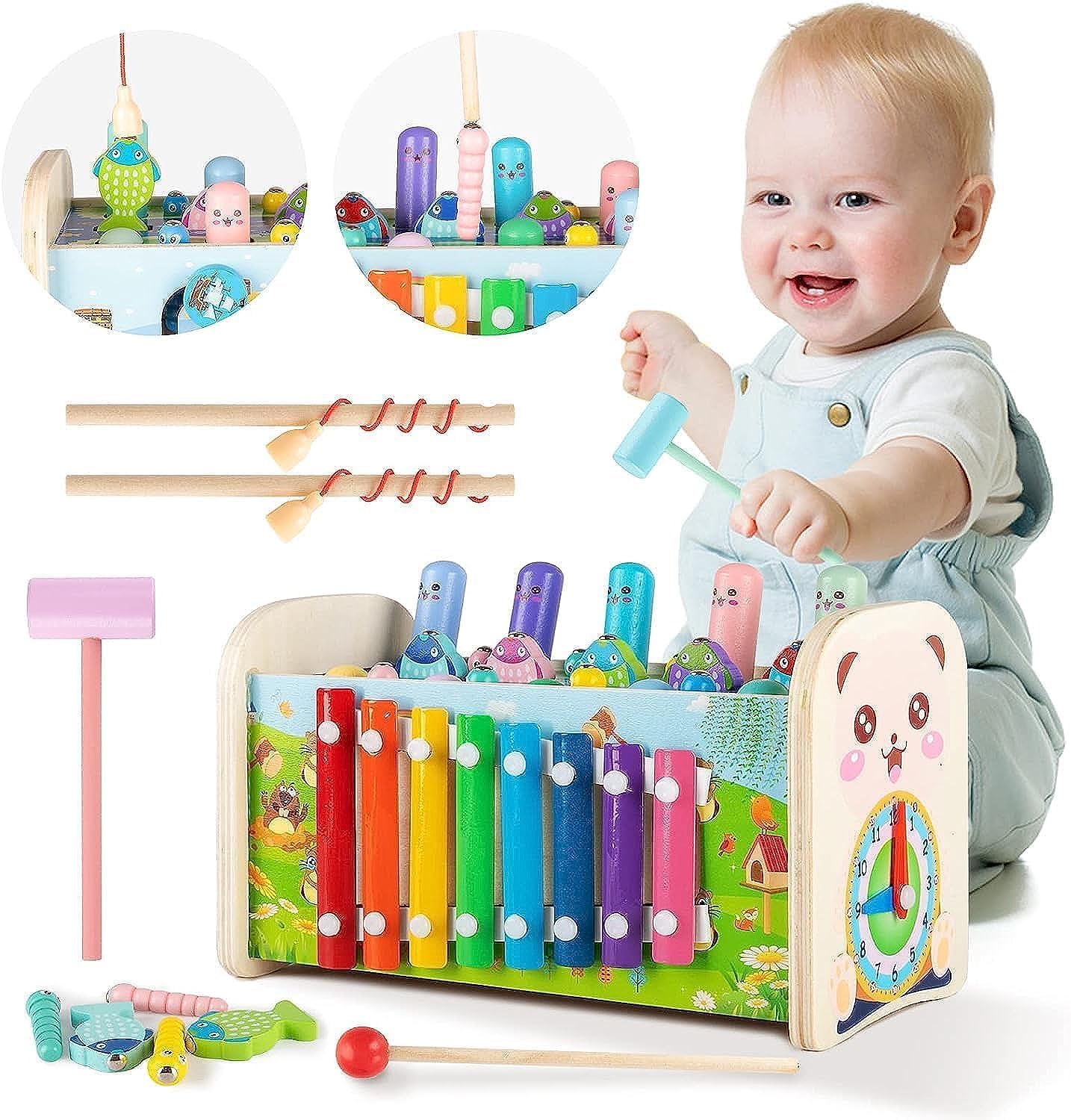 BUY4LESS - Wooden Kids Educational Piano Xylophone, Educational Musical ...