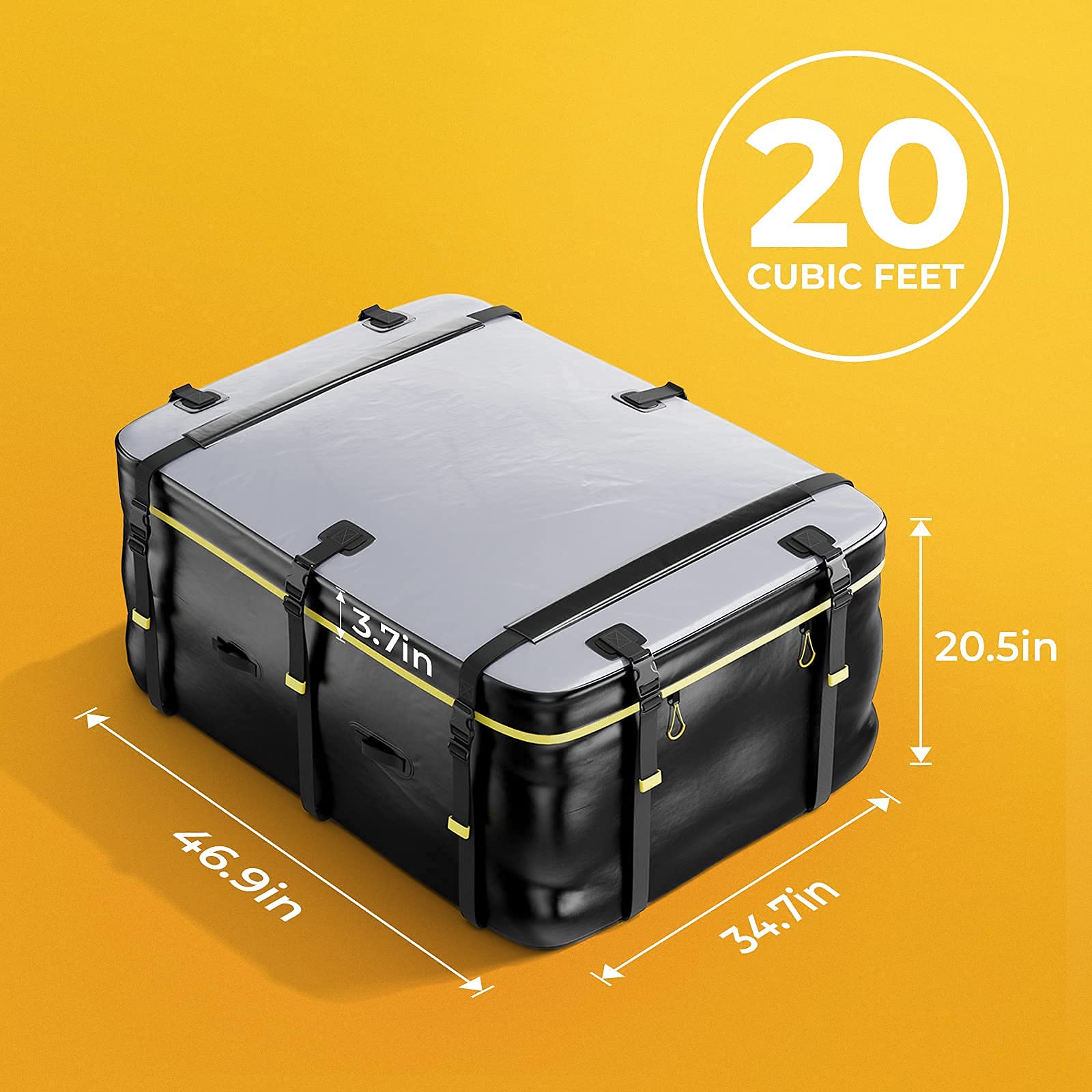 (Similar)BougeRV 20 Cubic Feet Rooftop Cargo Carrier Bag with Anti-Slip ...