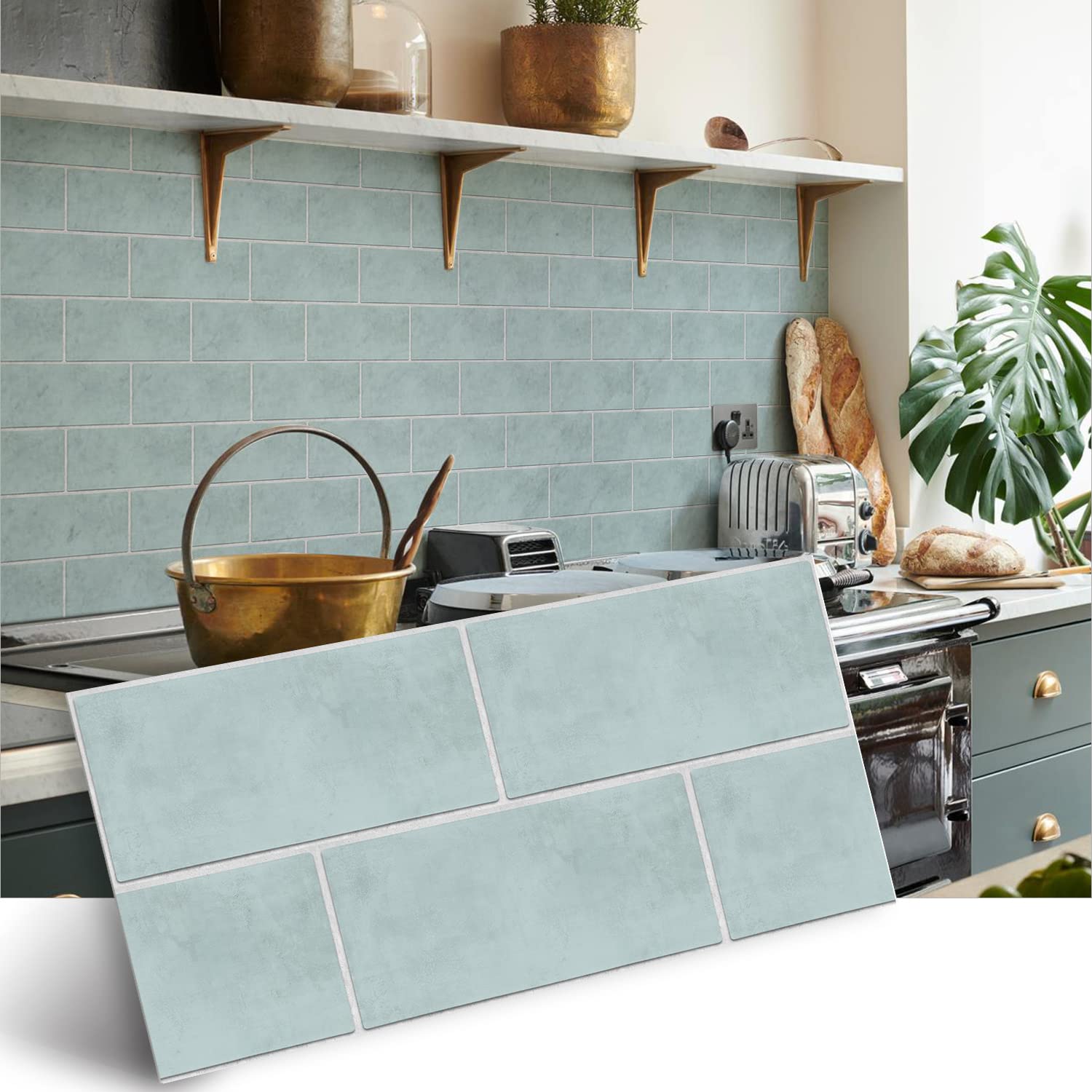 Amazon.com: Vinyl Floor Wall Tile Sticker, Non-slip Sticky Back Tile ...