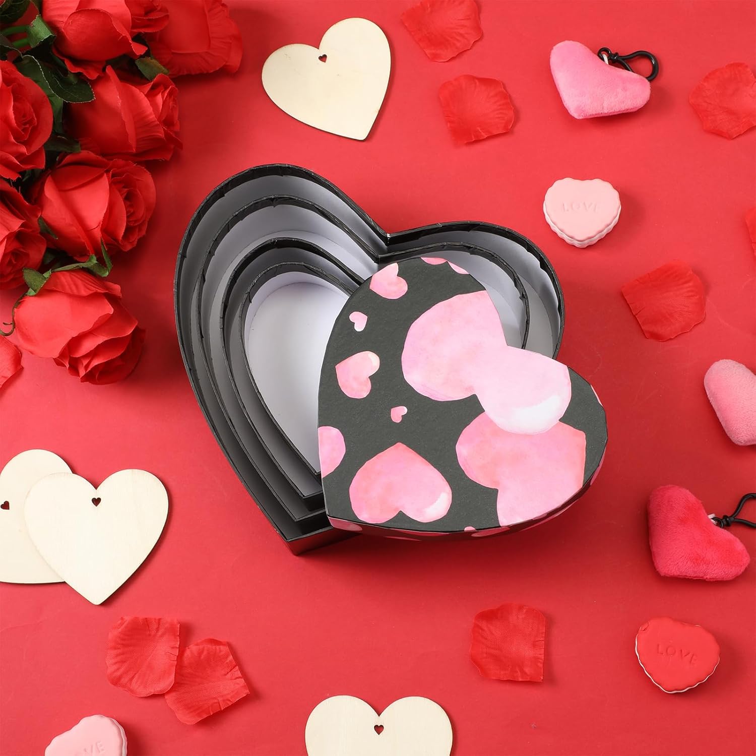 Pasimy 8 Cajas De Regalo En Forma De Corazón Para El Día De San