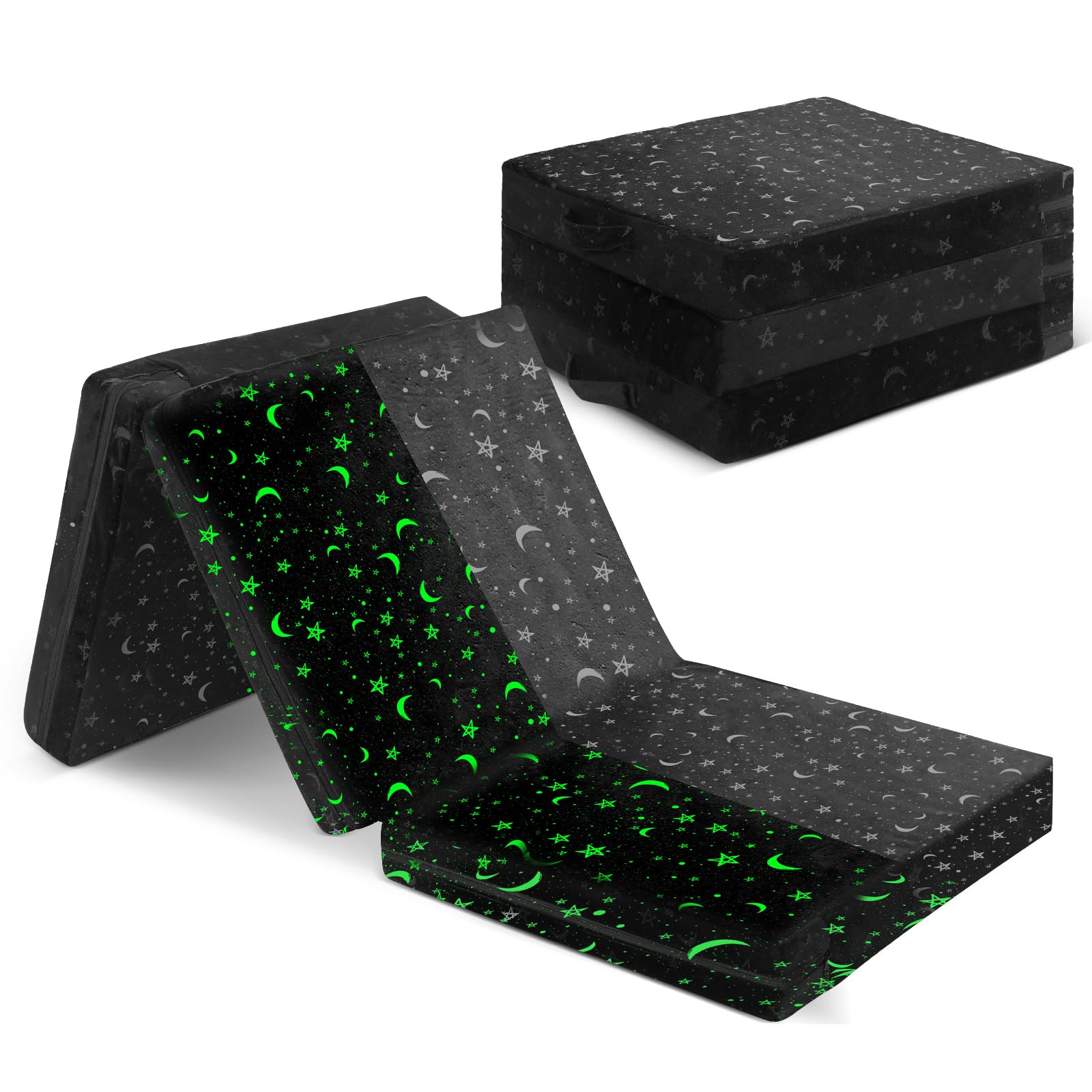 Timgle Foldable Floor Mattress for Kids Glow in The Dark Toddler Floor ...