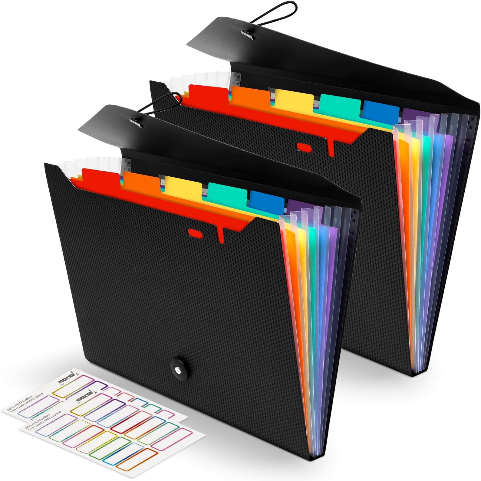 Amazon.com : Harloon 3 Pcs Expanding File Folder 13 Pockets File ...