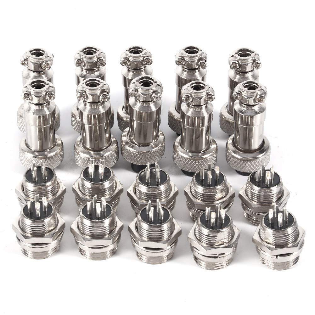 Amazon.com: Yosoo Aviation Plug Connector, 10 Pairs Mounting 12mm Dia ...