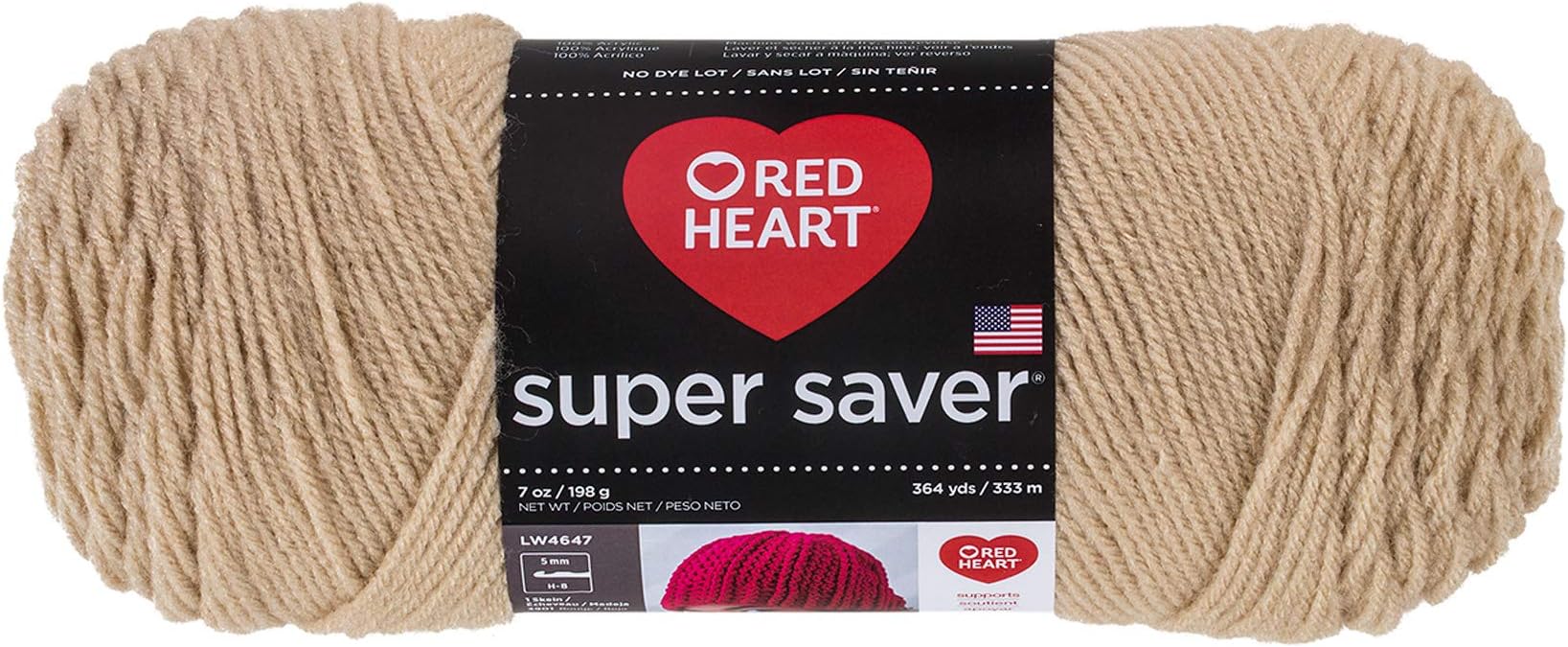 Amazon.com: Red Heart Yarn Red Heart Super Saver Yarn 334 Buff