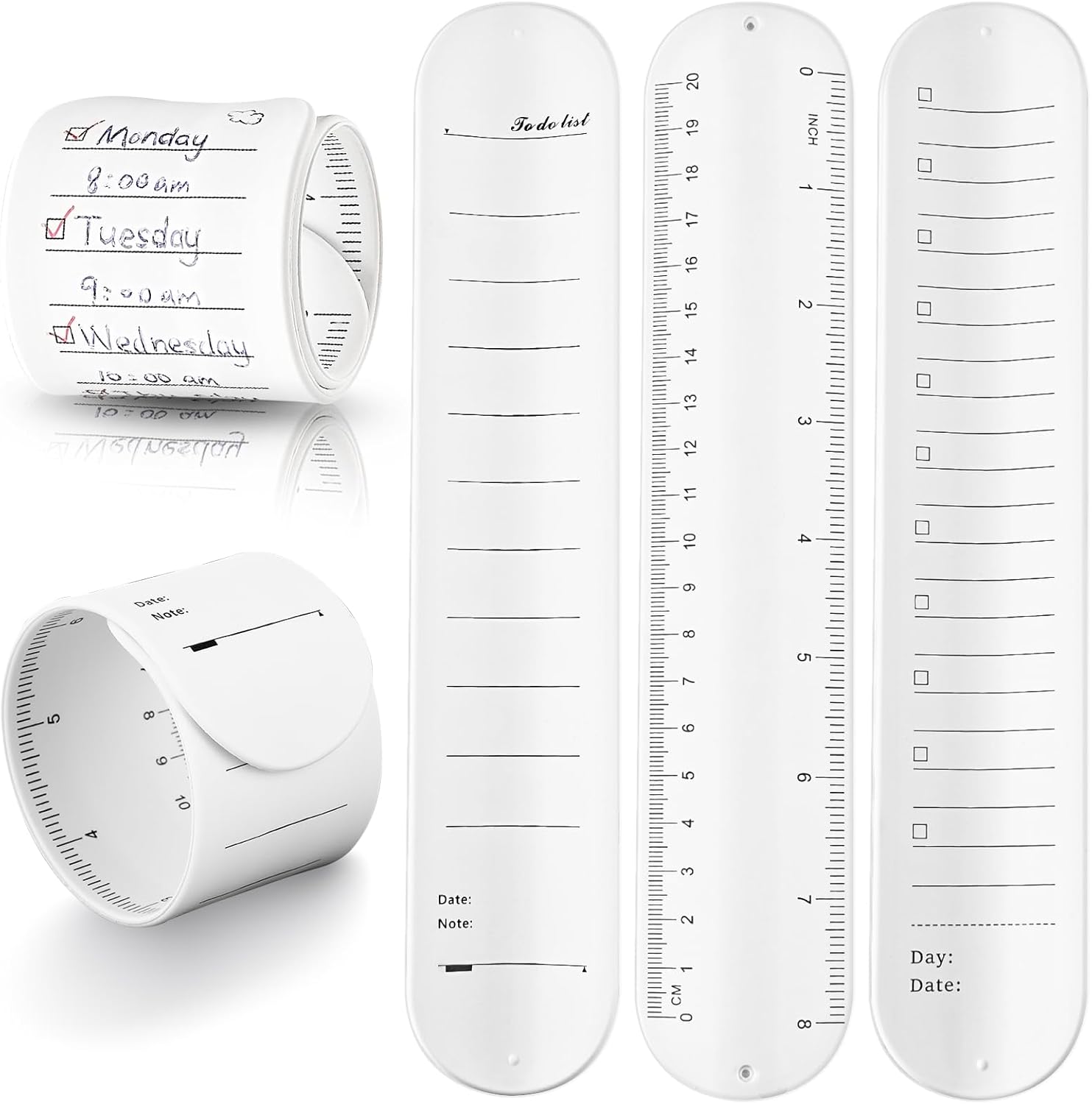 Amazon.com: Andibro 4 Pcs Silicone Reusable Notepad, Wearable Nurse ...