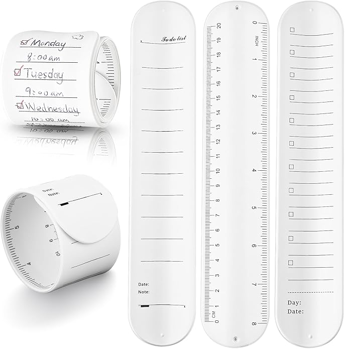 Amazon.com: Andibro 4 Pcs Silicone Reusable Notepad, Wearable Nurse ...