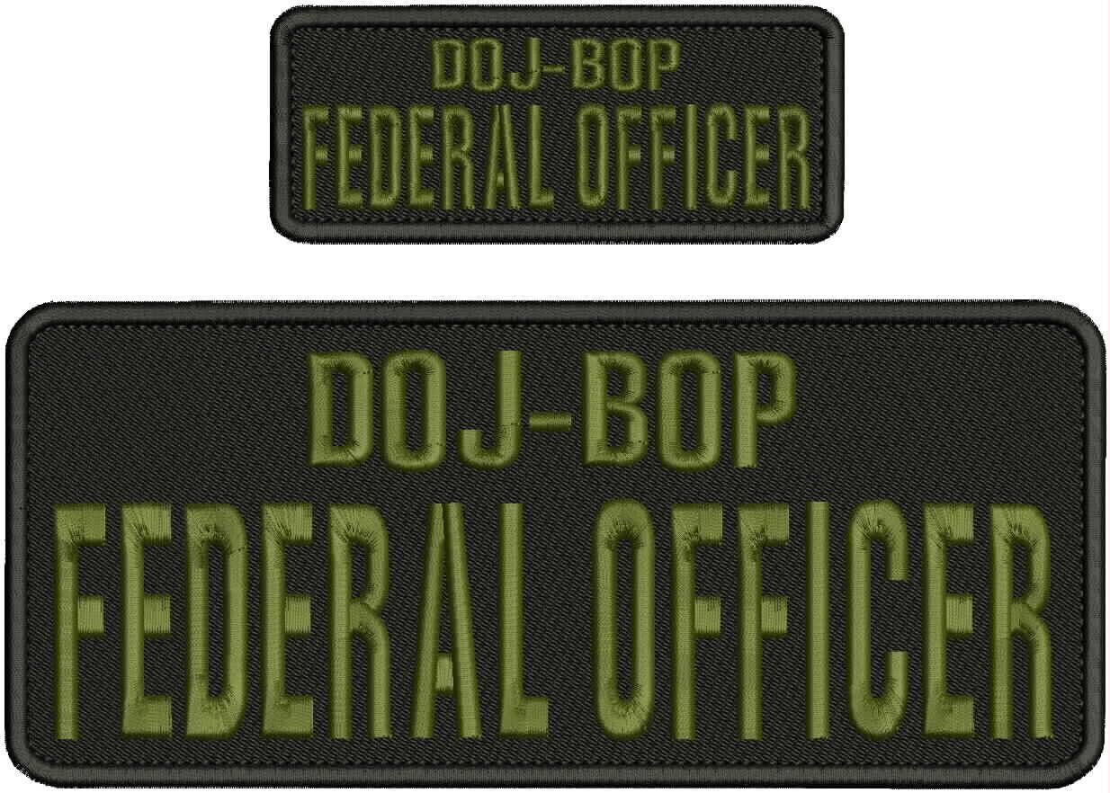 Amazon.com: Special Patches for Velcro Patches for Employee Doj-Bop F ...