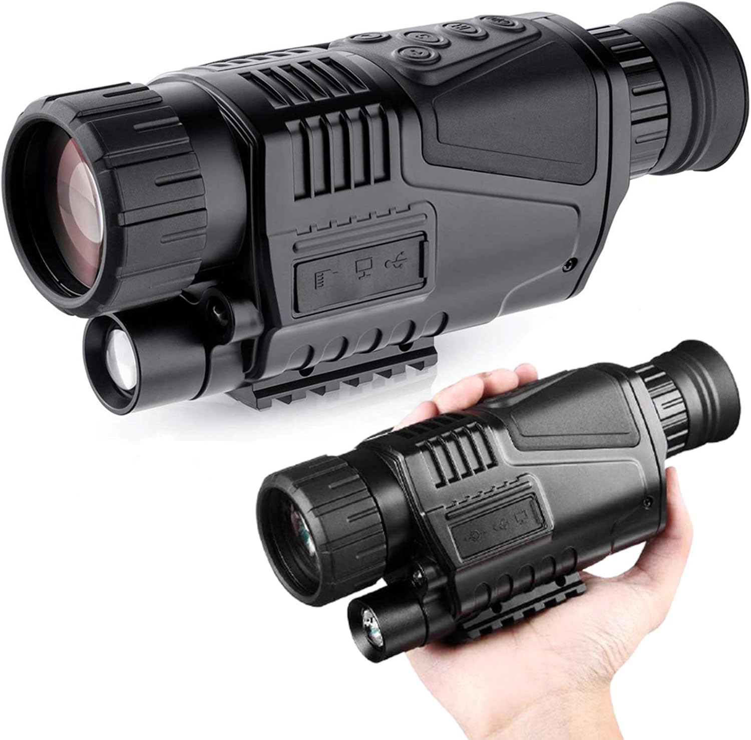 Amazon.com: Digital Night Vision Monocular 5X HD Digital Zoom 656ft ...