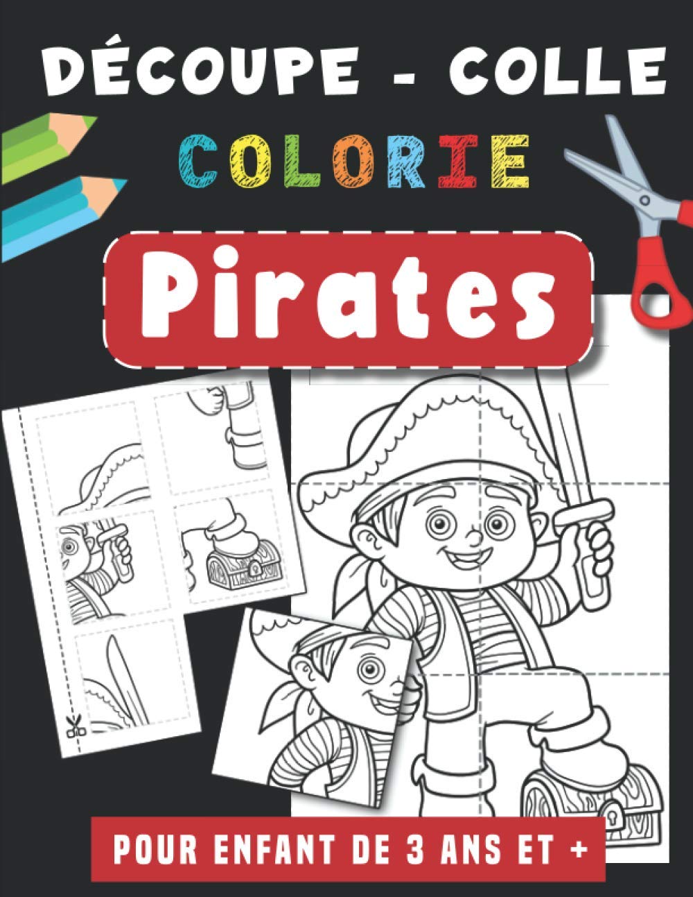 Buy Pirates | Découpe Colle et Colorie: Livre de découpage pour enfant ...