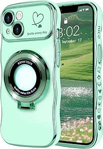 Amazon.com: NITITOP Compatible with iPhone 14 Plus Case Magnetic Ring Stand [Compatible with ...