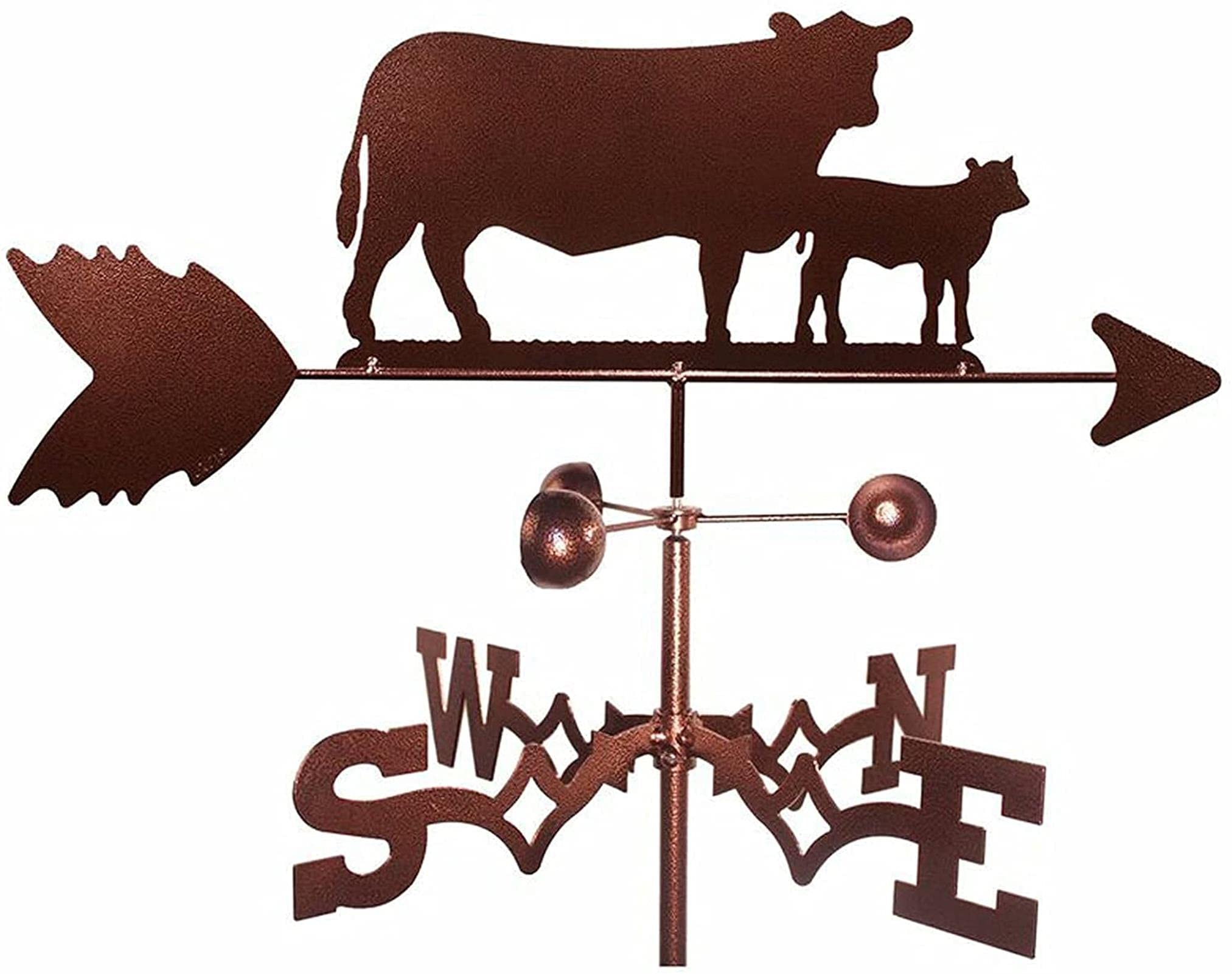 Amazon.com : ANCNA-U Weather vanes for Roofs,Big Cow and Calf Weather ...