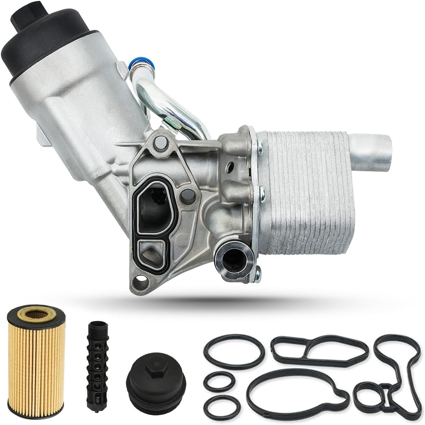 Amazon.com: Engine Oil Cooler Filter Housing Assembly with Gasket ...