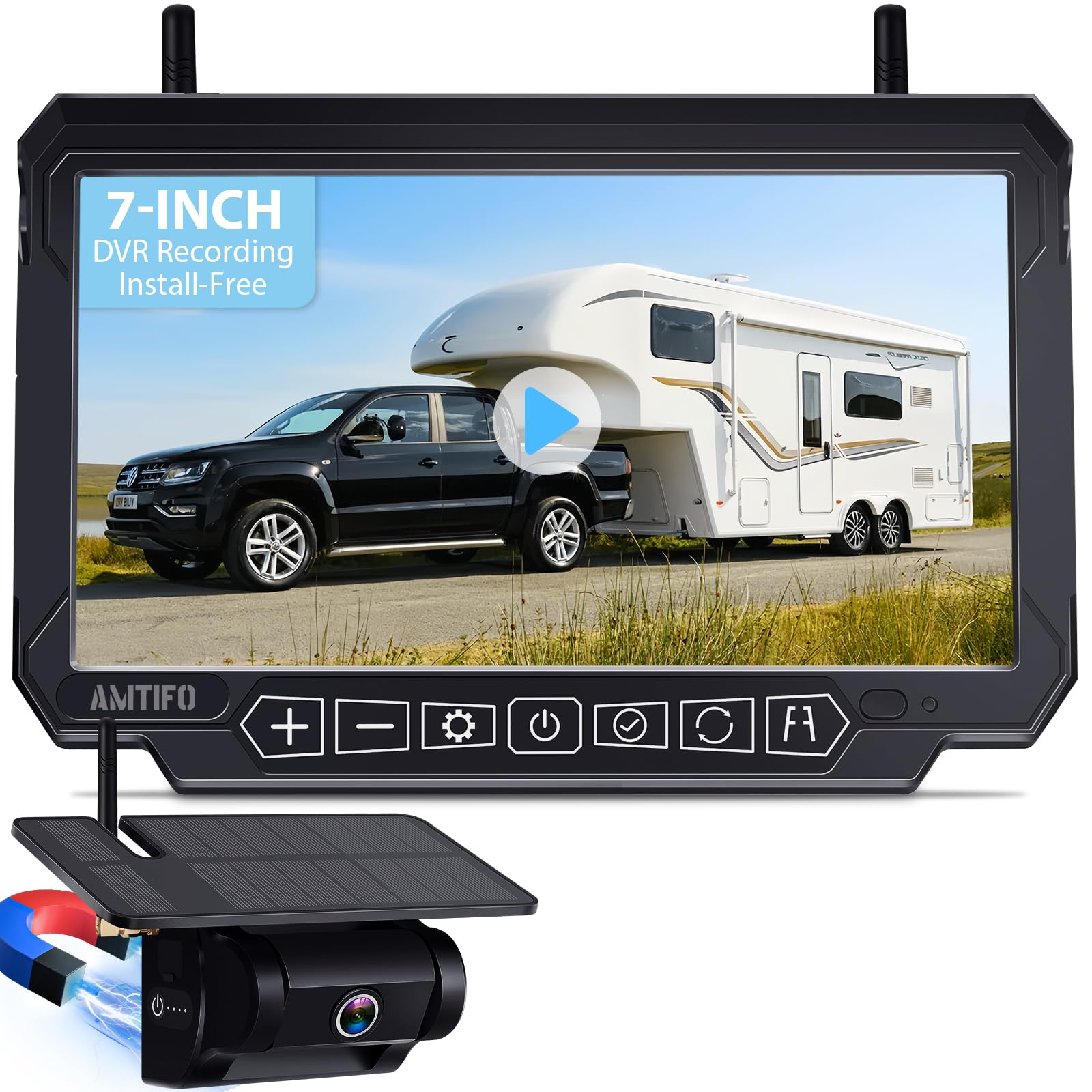 Amazon.com: Magnetic Wireless Backup Camera for RVs: Install-Free ...