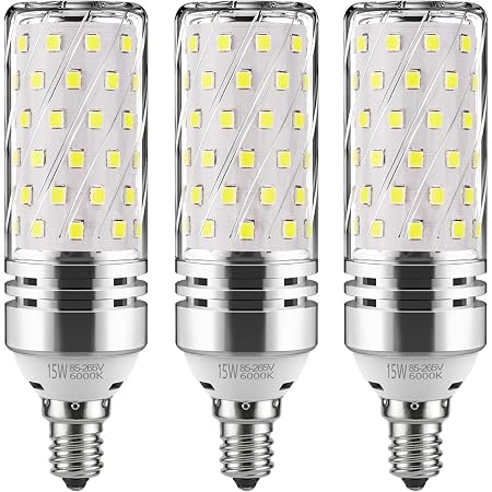 gezee LED Candelabra Bulb, Non-Dimmable, 100 Watt Equivalent, 12W LED ...
