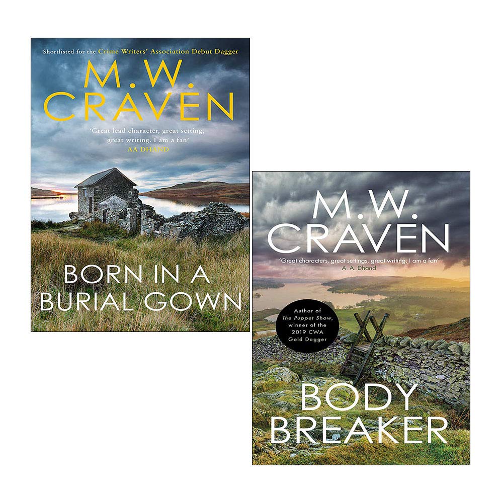 M. W. Craven 2 Books Collection Set(Born in a Burial Gown, Body Breaker ...