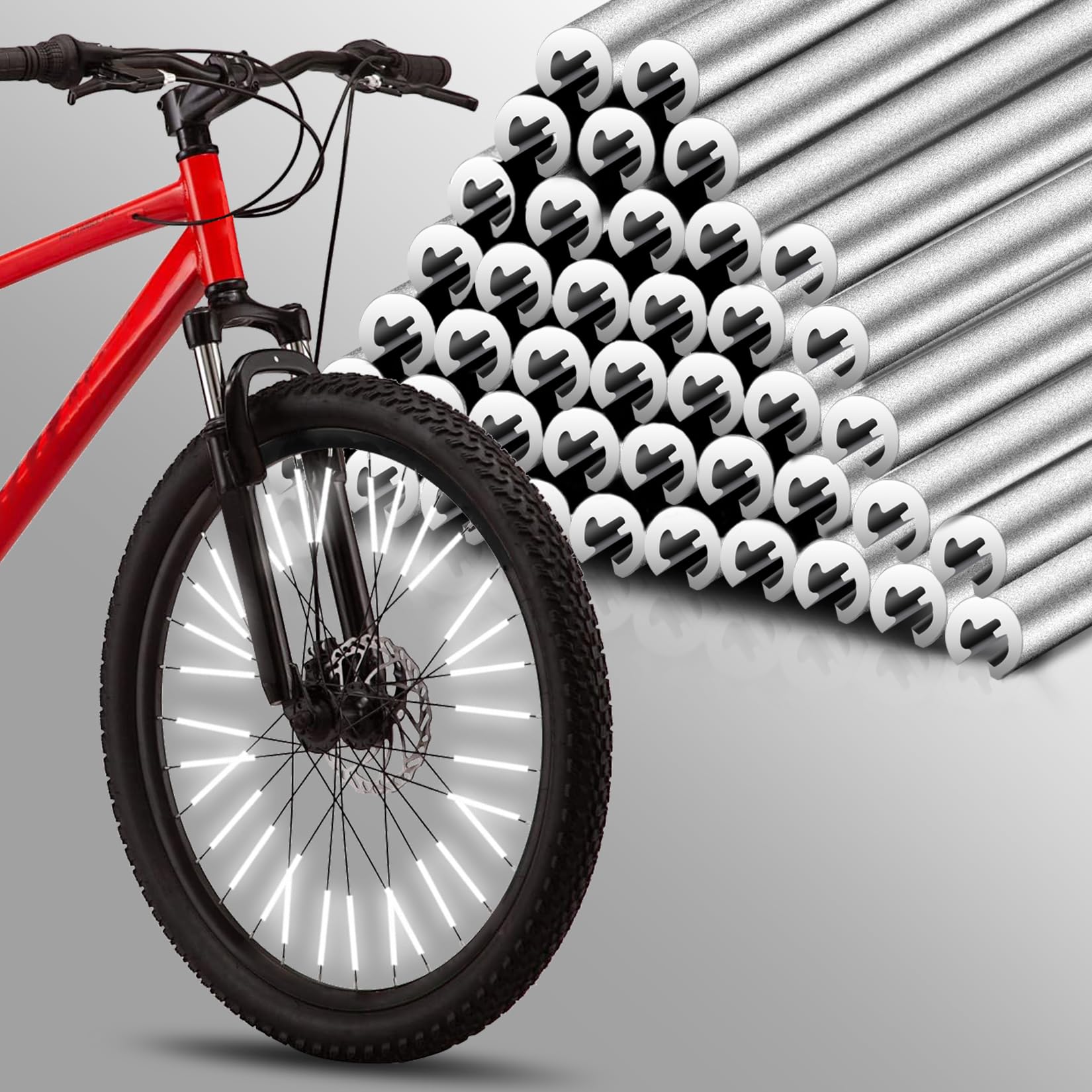 Amazon.com: PSLER 36 PCS Spokes Reflectors - Spoke Skin Spoke Covers ...