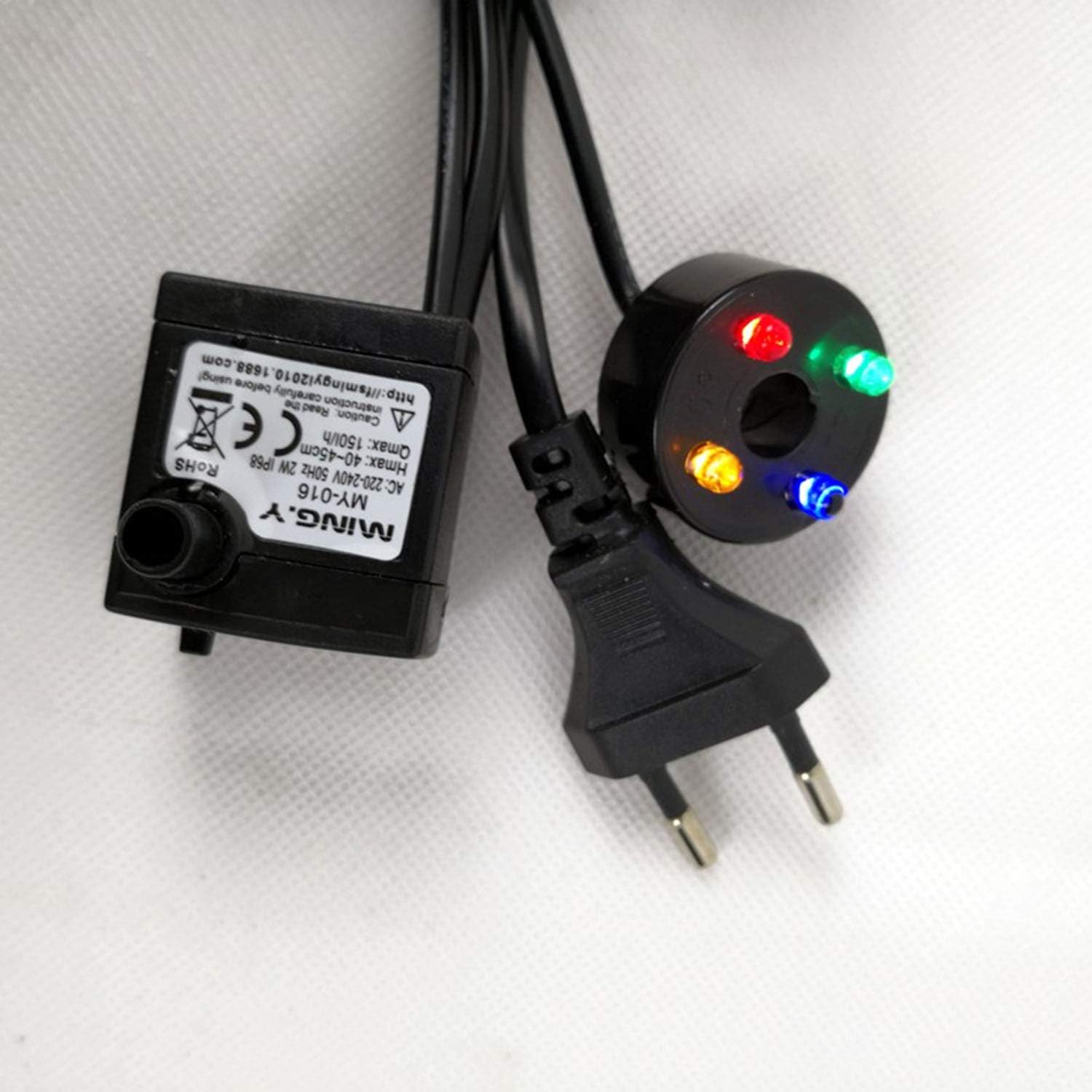 Amazon.com: Easylaunch LED Fountain Miniature Submersible Pump Lamp ...