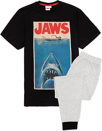 Amazon.com: JAWS Vanilla Underground Movie Mens Pajama Set | Adults ...