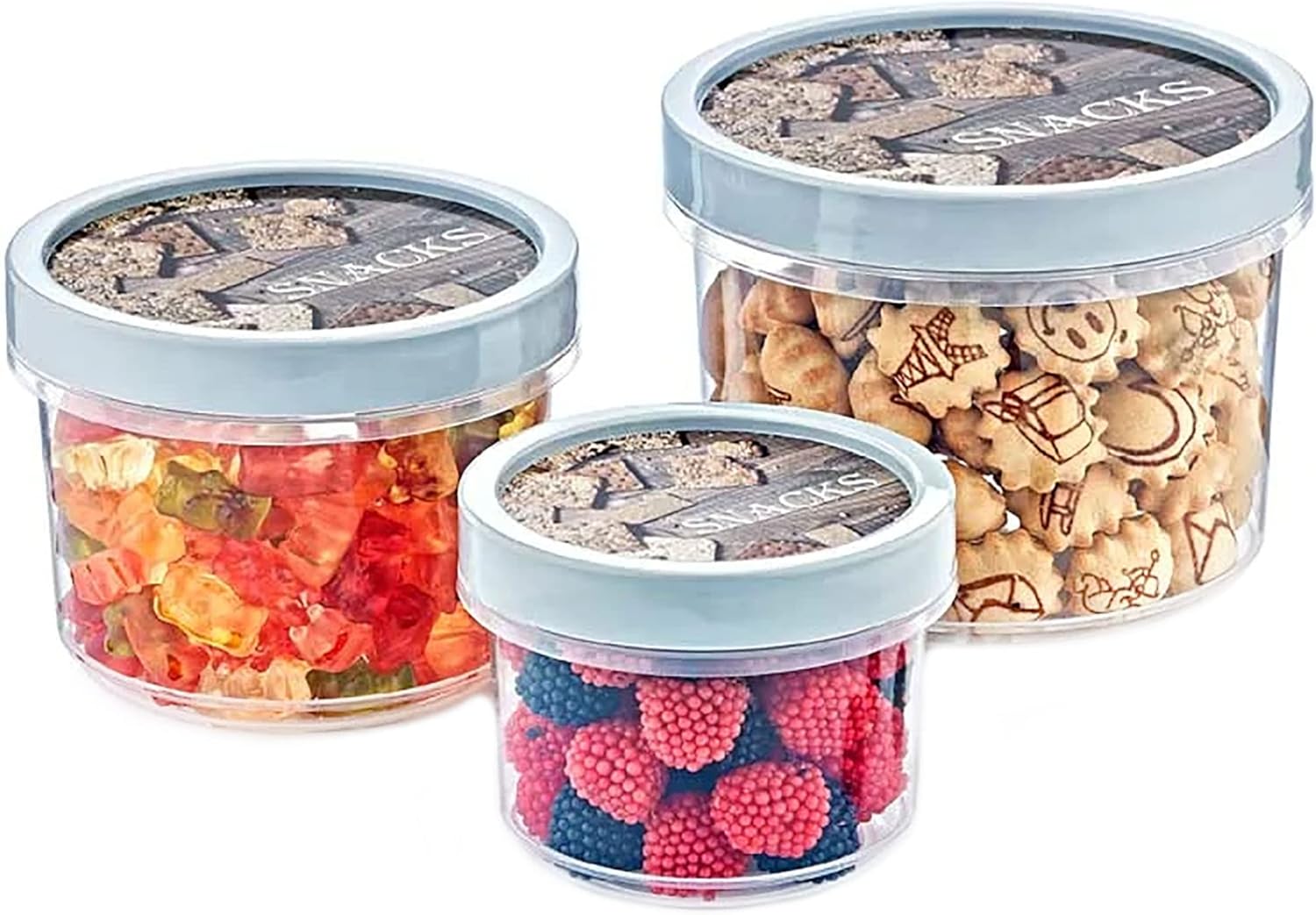 Amazon.com: [6 PACK] Small Food Storage Containers with Screw And Seal ...