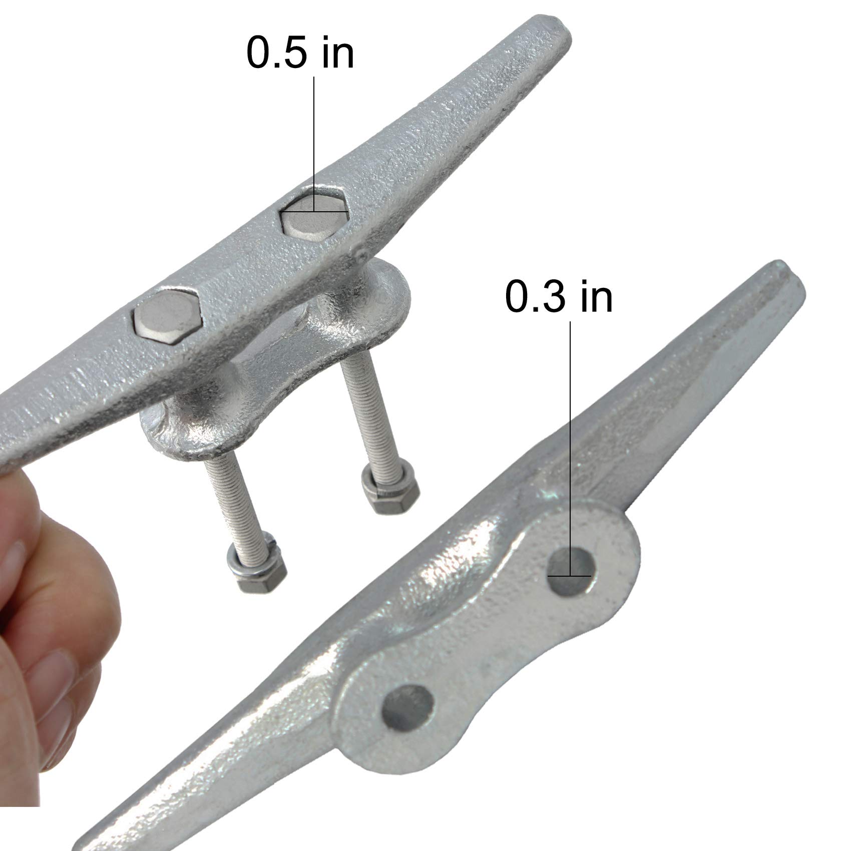 Snapklik.com : VEITHI Dock Cleats 6 Inch 5 Pack - Hot Dipped Galvanized ...