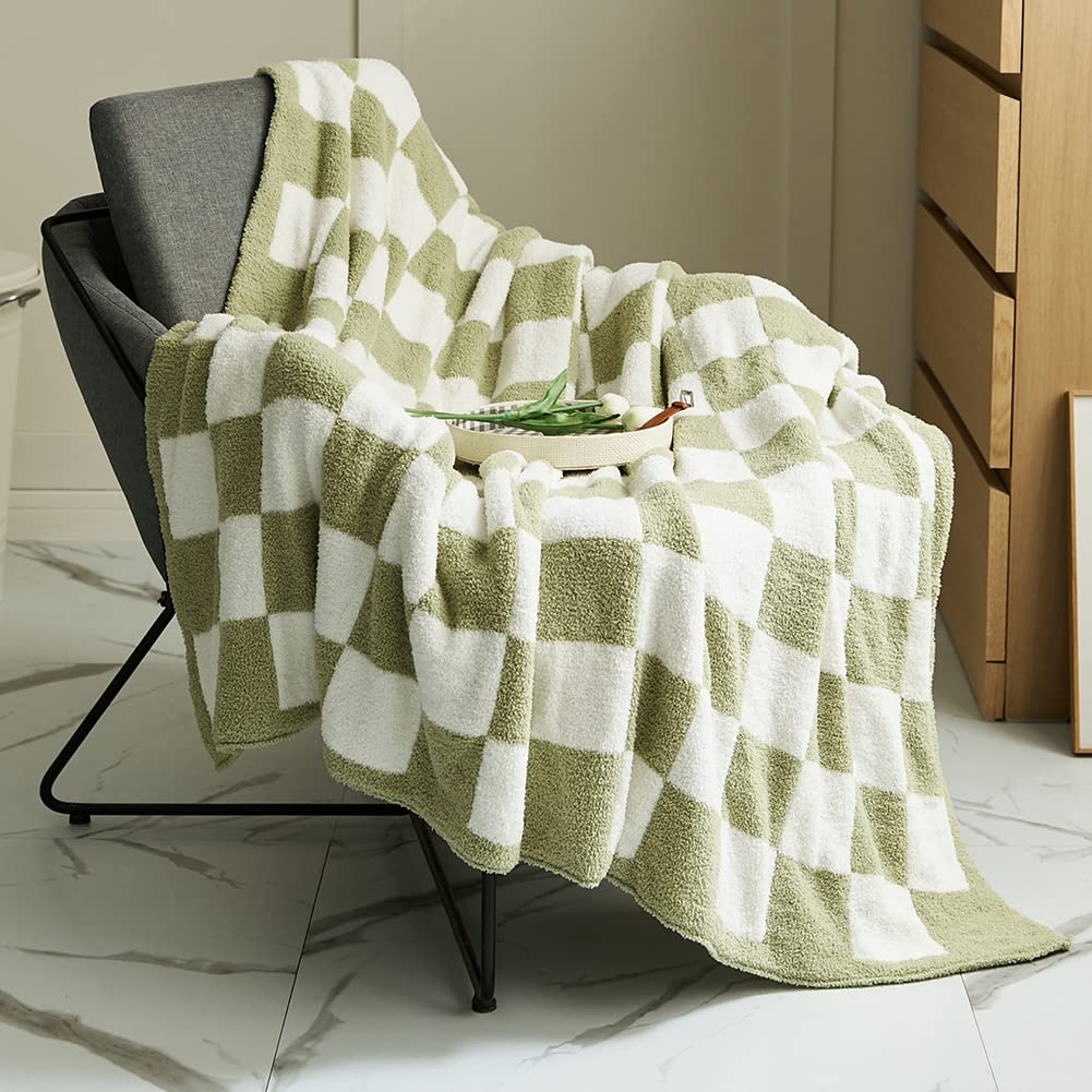 Amazon.com: XPKWS Checkered Throw Blankets Checkerboard Gingham Warm ...
