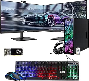 Amazon.com: TechMagnet Gaming Desktop PC, Intel Core i7-4770 Zeus, RX 550 Graphics, 16GB RAM ...