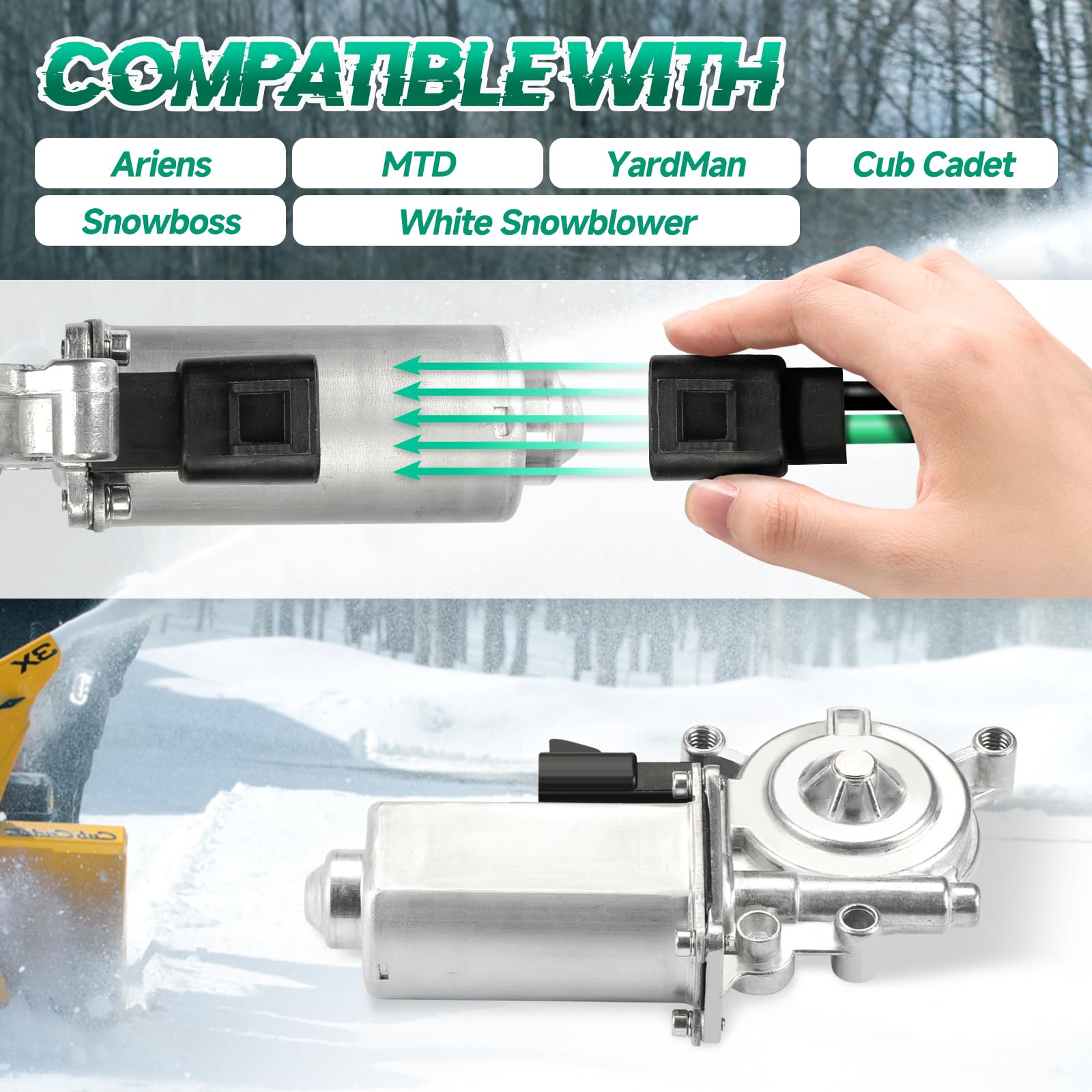 Electric Snow Blower Snowblower Electric Chute Motor For Ariens MTD ...