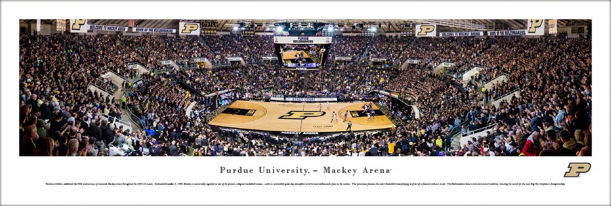 Amazon.com: Purdue Boilermaker Basketball - Unframed 40 x 13.5 Poster ...