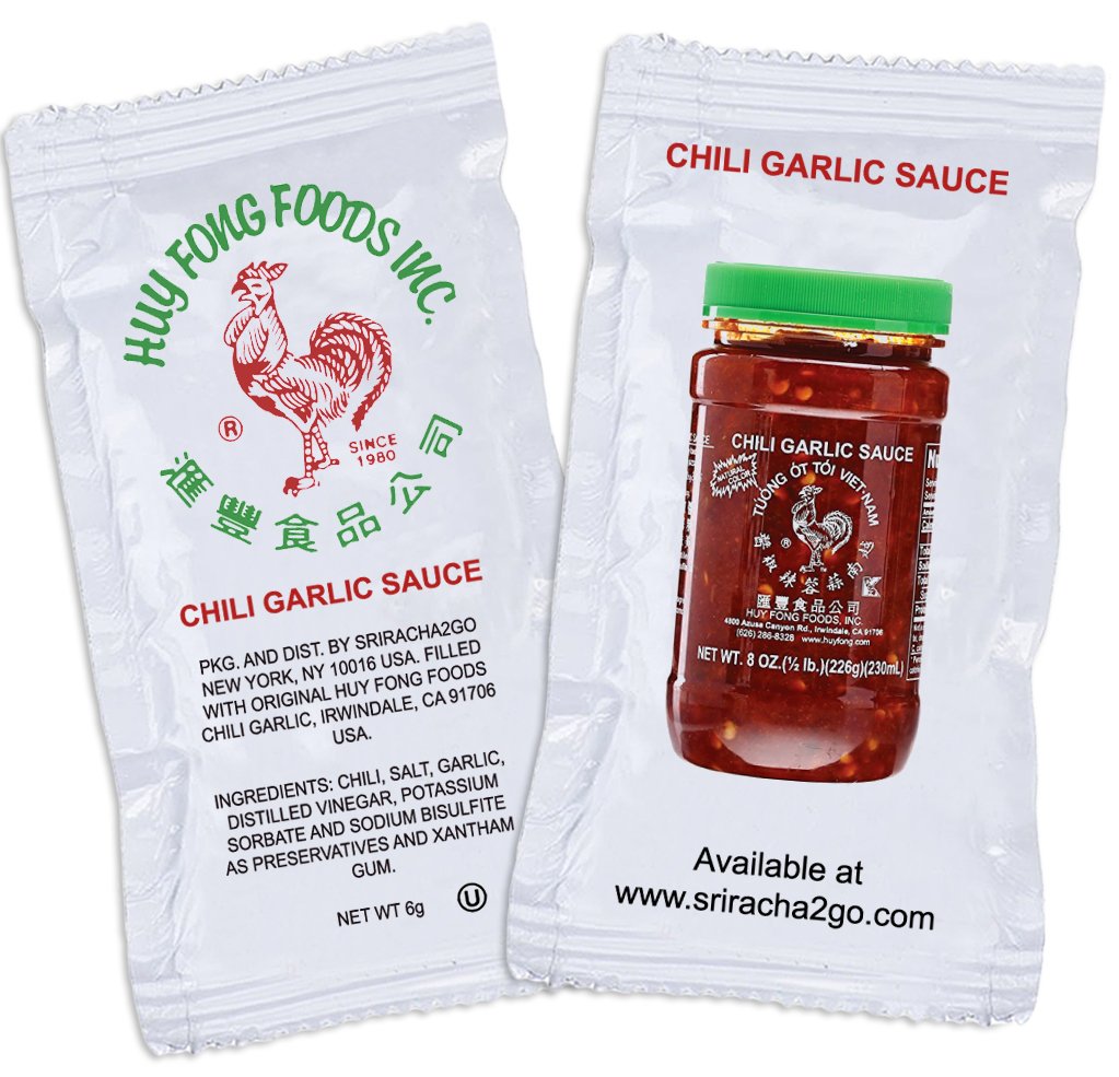 Amazon.com : Sriracha2Go - Huy Fong Foods Chili Garlic Sauce Packets ...