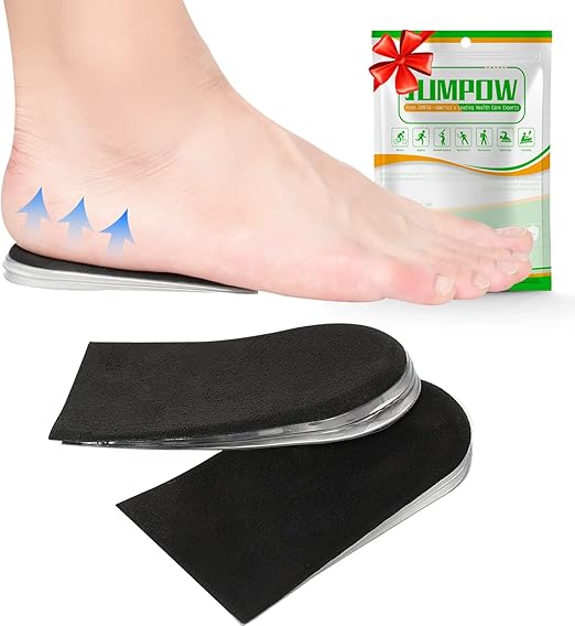 JUMPOW Heel Lifts Shoe Lifts, 2 Pack, 3 Layers Heel Pad & Cushion ...
