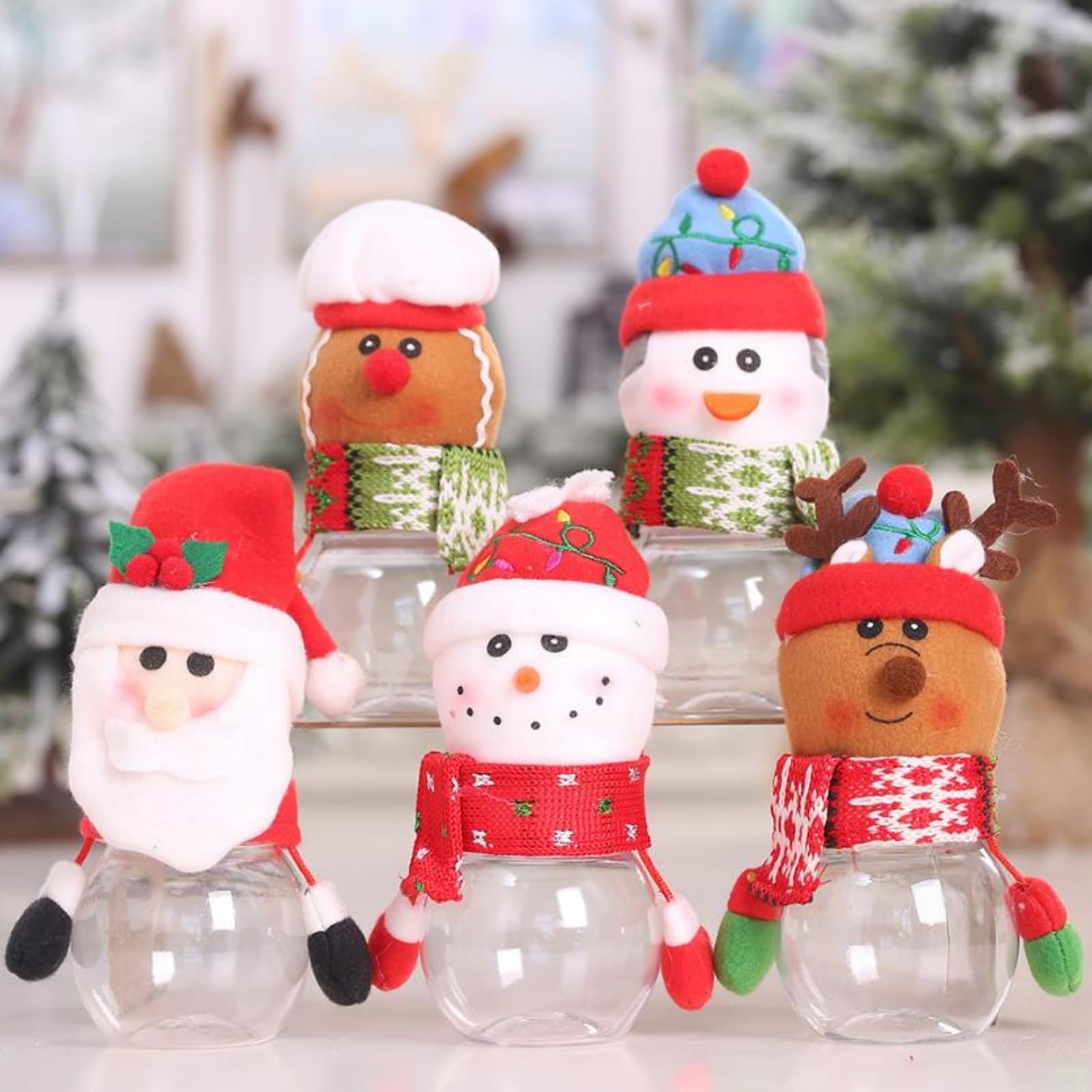 Fishing Snowman Candy Jar Amazon.com: BLESOUYI Christmas Candy Jars