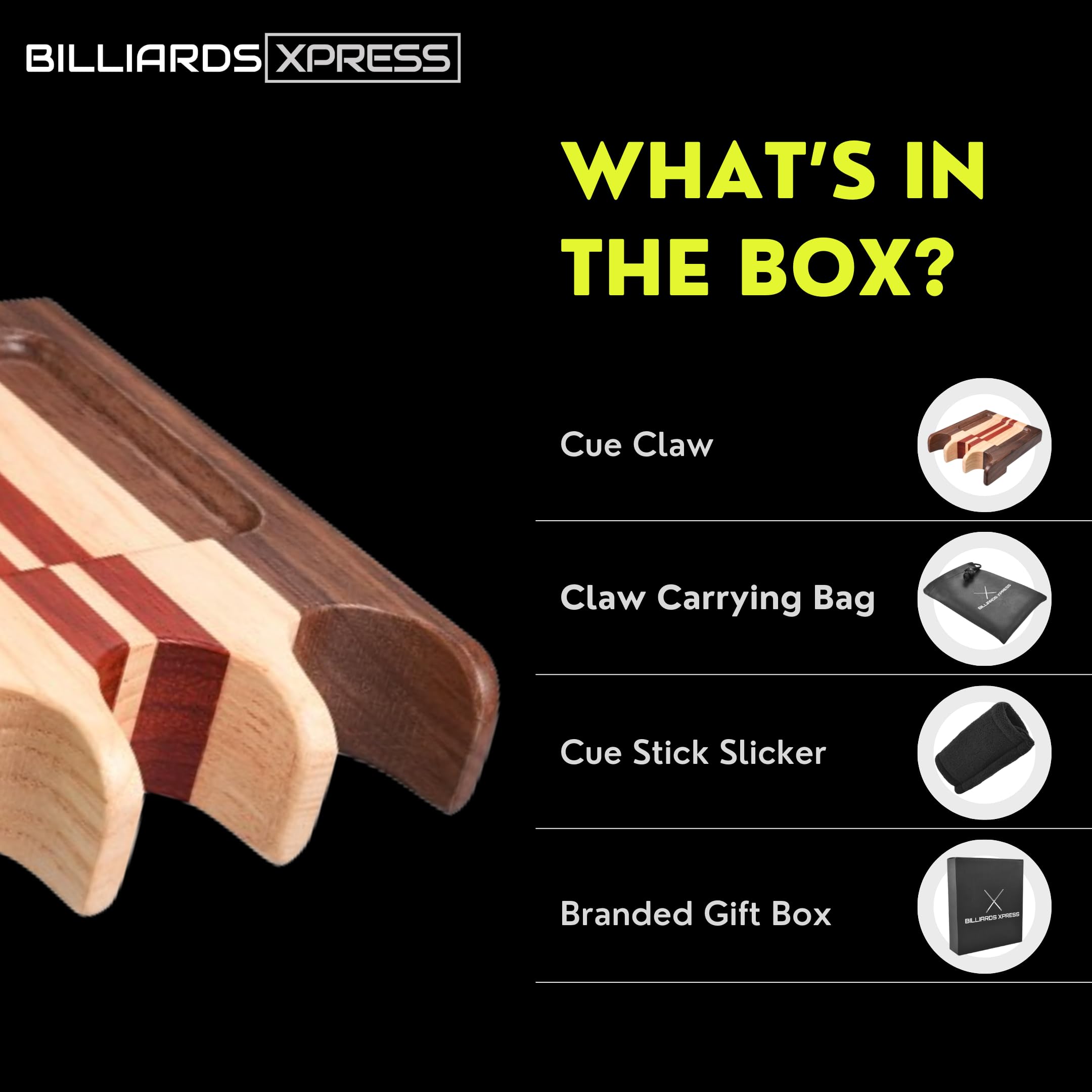 Snapklik.com : BILLIARDS XPRESS Pool Stick Holder - Portable Cue Claw ...