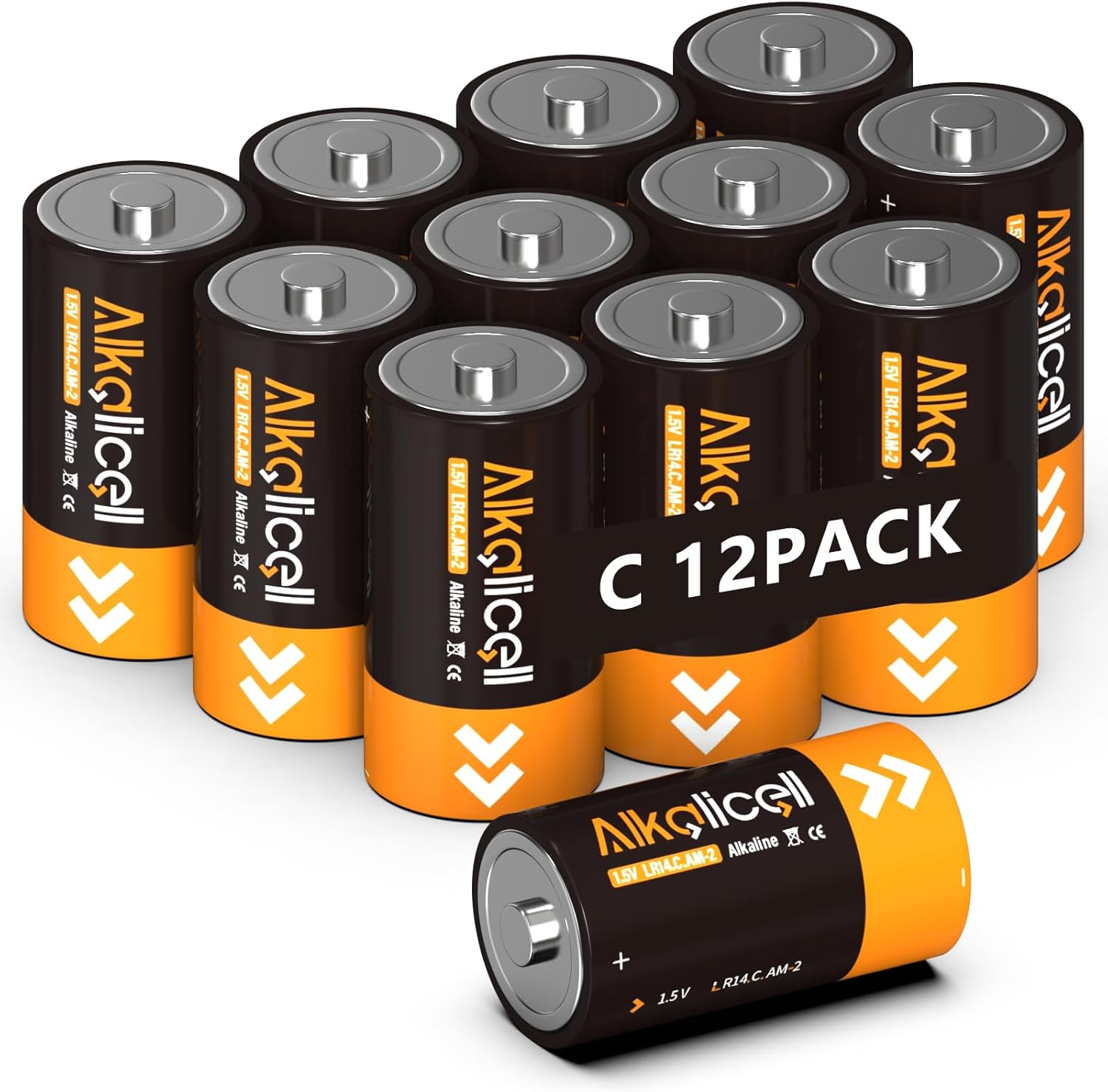 Amazon.com: C Cell Batteries, C Batteries LR14 Heavy Duty Batteries ...
