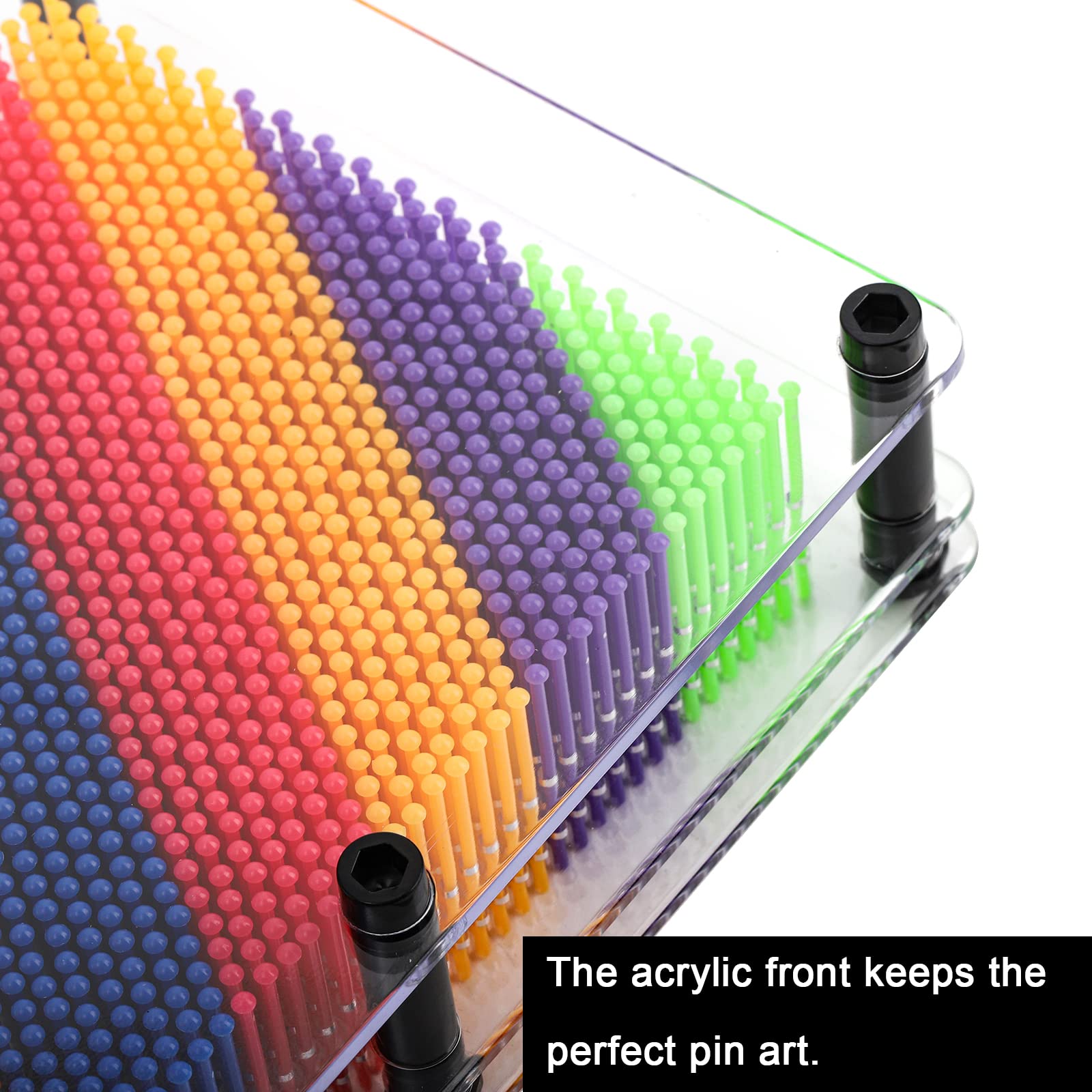 Snapklik.com : 2 Pack 3D Pin Art Toy, 8"x6" Plastic Pin Art Board Game ...