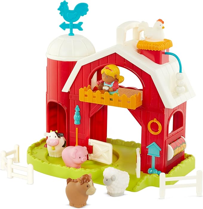 Amazon.com: Battat – Farm Animal Toys – 10Pc Toy Farm Set For Kids ...