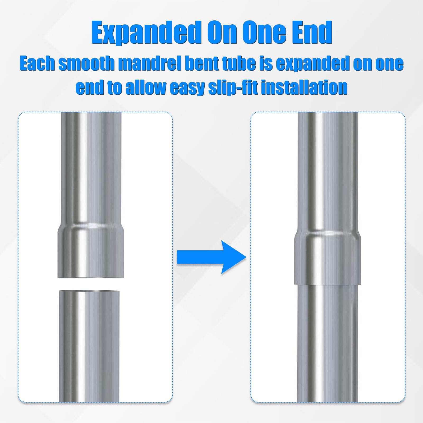 Snapklik.com : TBAPFS 3Inch DIY Custom Mandrel Exhaust Pipe Tube Pipe ...