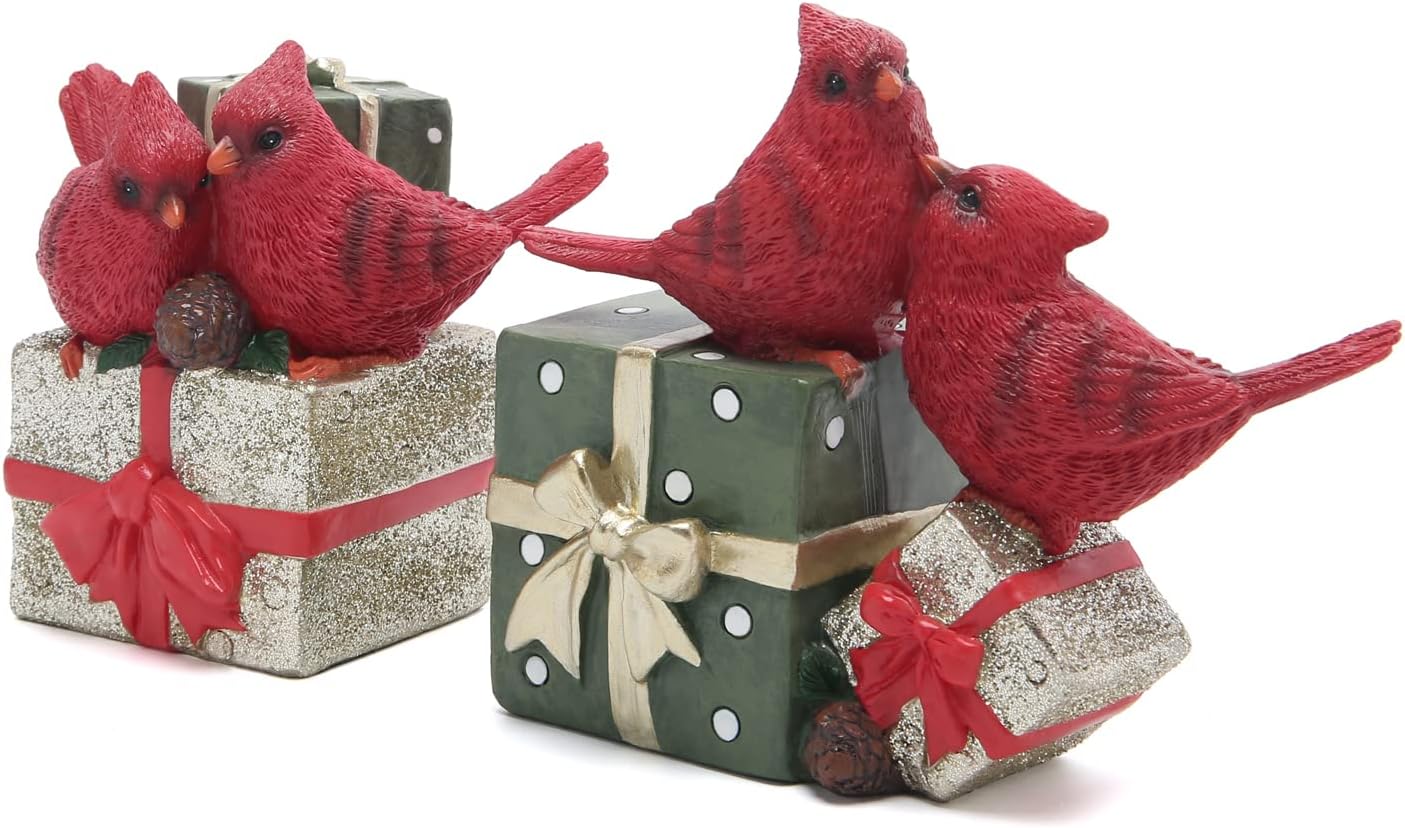 Amazon.com: Hodao Ideas Home Collection Standing Cardinal Figurines ...