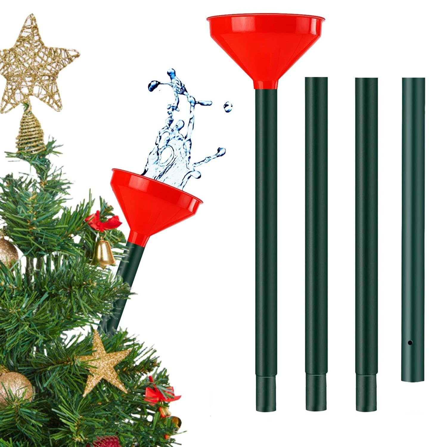 Amazon.com: YJNAUPAI Christmas Tree Watering Funnel Stainless Steel ...