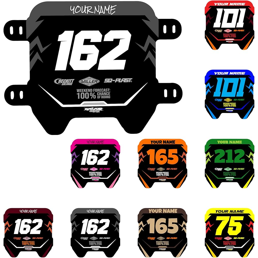 $5/mo - Finance Sur Ron Front Number Plate Electric Bike Decals, Dirt ...