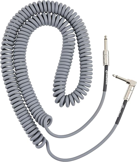 Amazon.com: Fender Contour Coiled Instrument Cable, Guitar Accessories ...