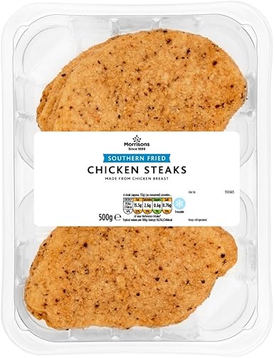 Morrisons Southern Fried Chicken Steaks, 500 g : Amazon.co.uk: Grocery