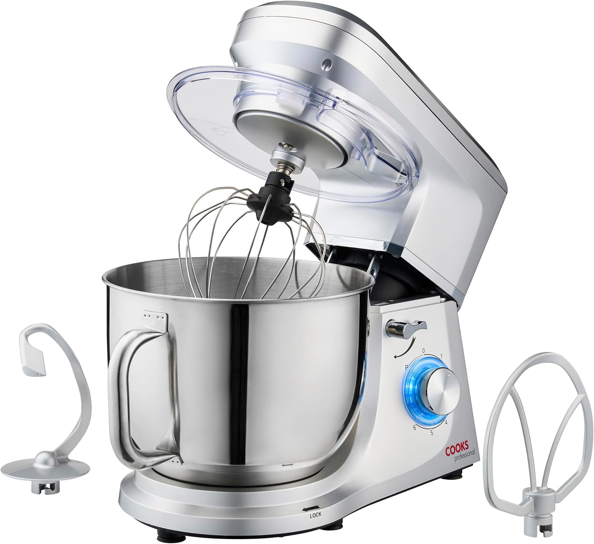 Vospeed Stand Mixer, Food Mixer Dough Blender 1500W 7L Cake Mixer ...