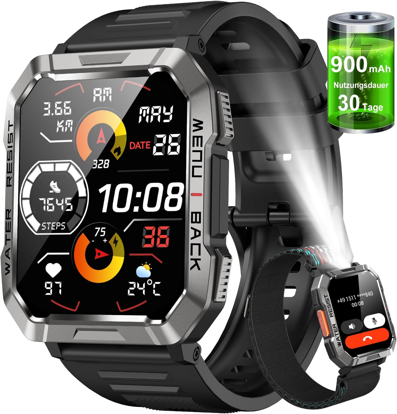 Mediashop Kendox Life Tracker - Smartwatch - wasserdichte Fitnessuhr ...