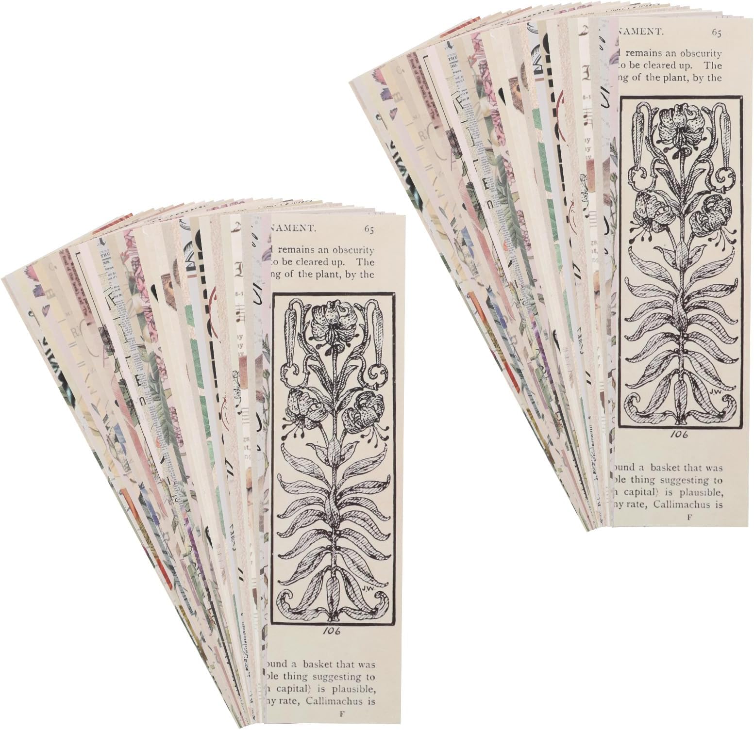 Amazon.com: Generic 30PCS Vintage Aesthetic Bookmarks for Reading Women ...