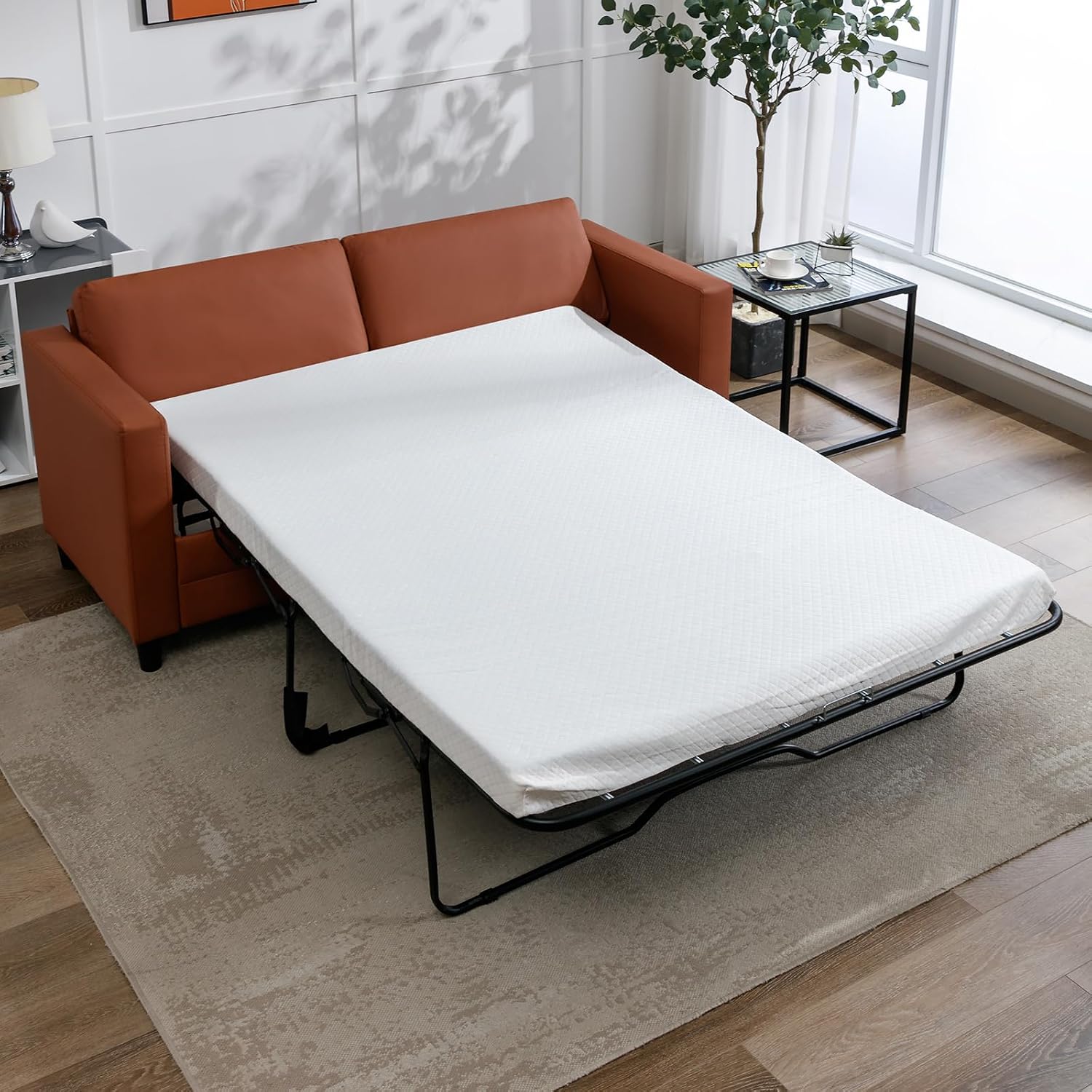 Amazon.com: BALUS Pull Out Sofa Bed, Modern Convertible Sleeper Sofa ...