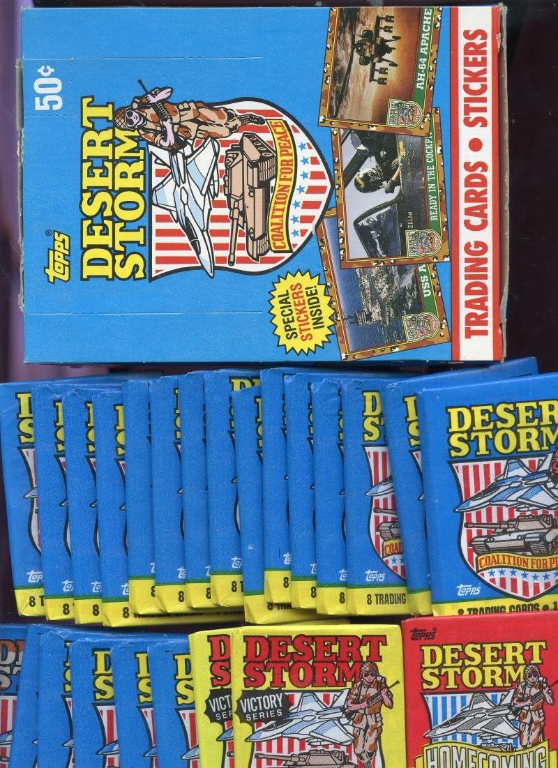 1991 Topps Desert Storm Wax Pack Box Series 1 One Set PLUS 27 PACKS at ...
