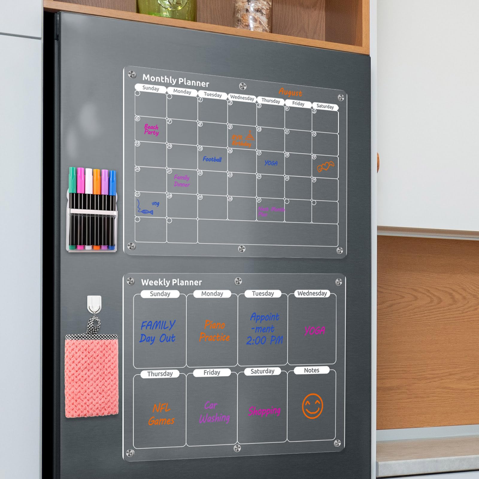 Snapklik.com : SKYDUE Acrylic Magnetic Calendar For Refrigerator ...