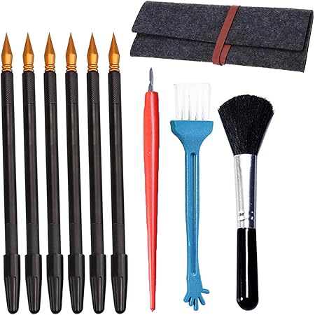 Amazon.com : Scratch Painting Art Tool, 9 Pieces Scratching Drawing ...